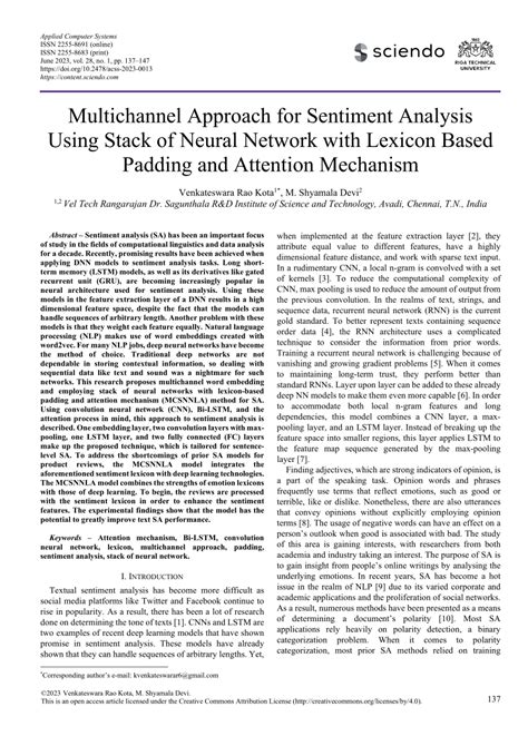 Pdf Applied Computer Systems Issn