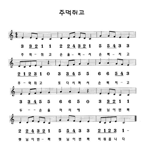 하모니카 악보 주먹쥐고 네이버 블로그