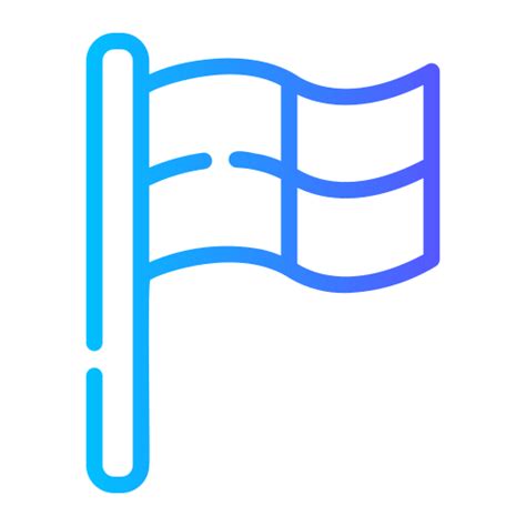 Offside Flag Generic Gradient Icon