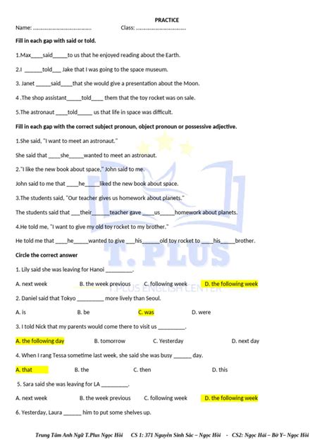 BÀi TẬp 8by T2 Pdf Linguistic Morphology Syntax