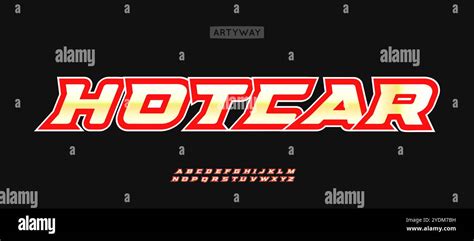 Speed Angular Alphabet With Bold Outlines And Dynamic Italic Slants For