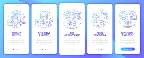 Digital Twin Usage Blue Gradient Onboarding Mobile App Screen