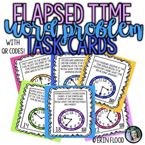 Elapsed Time Word Problems Task Cards By The 5th Coffee Tpt