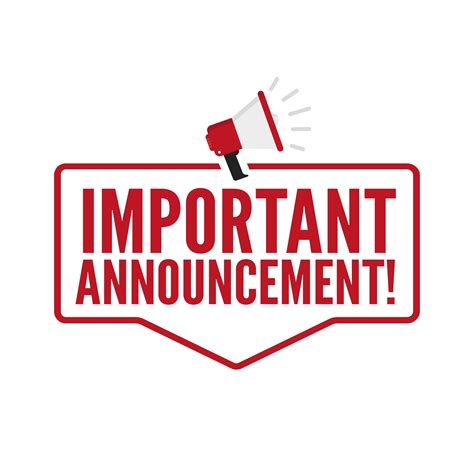 Important Announcement Clip Art