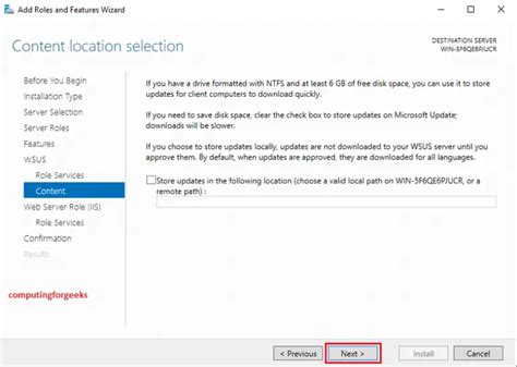 Install Windows Service Update Services Wsus On Windows Server 2019