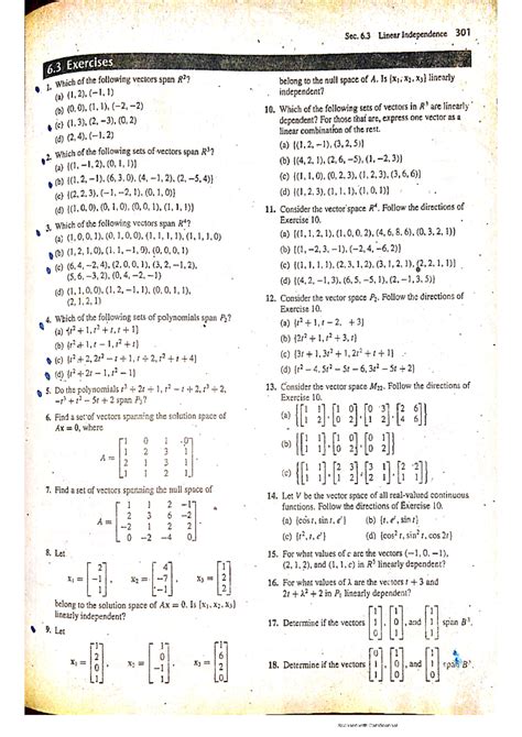Lecture N L A PDF La Notes Linear Algebra Studocu