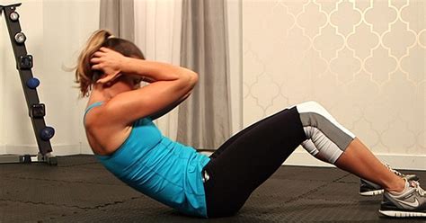 How To Do A Crunch Correctly Video POPSUGAR Fitness