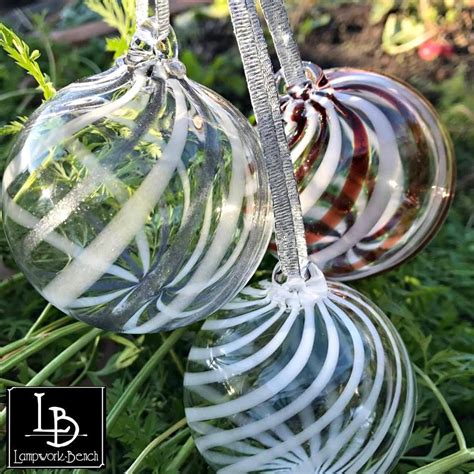 One Hand Blown Borosilicate Glass Single Christmas Ornament T Glass