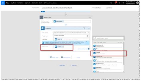 How To Copy Email Attachments To Sharepoint Document Library Using Microsoft Flows