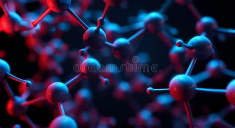 History Of Futuristic Molecular Structures Stock Illustration Illustration Of Biotechnology
