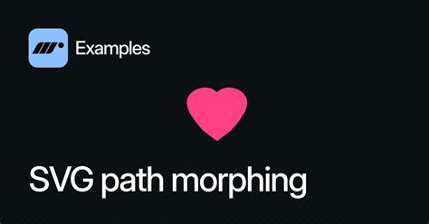 SVG Path Morphing Motion Examples