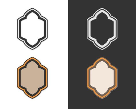 Premium Vector Frame Islamic Asset Graphic