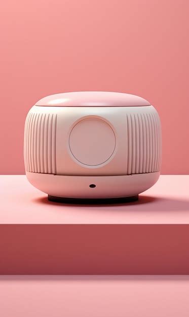 Premium Ai Image Pink Fashionable Sound Box Design