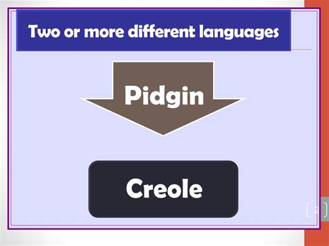 Ppt From Pidgin To Creole Language Powerpoint Presentation Free