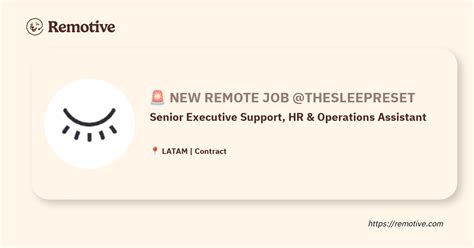 Hiring Senior Executive Support Hr Operations Assistant Thesleepreset