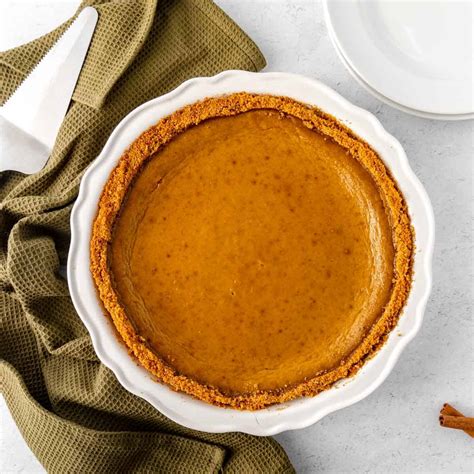 Pumpkin Pie With Graham Cracker Crust Barefoot In The Pines
