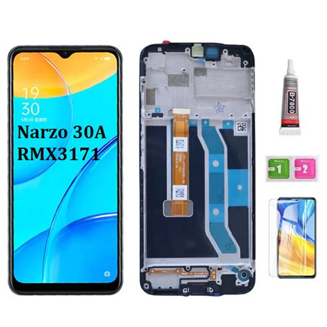 原廠帶邊框螢幕總成兼容 Realme Narzo A RMX LCD 屏幕總成 液晶面板 顯示屏幕 蝦皮購物