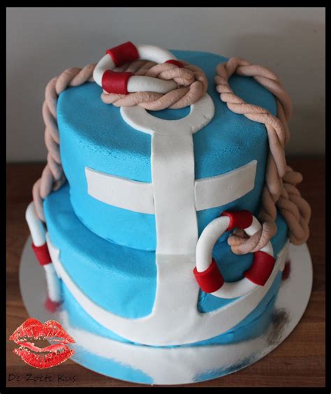 Nautical Anchor Cake Nautical Cake Cake 1st Birthday Cakes