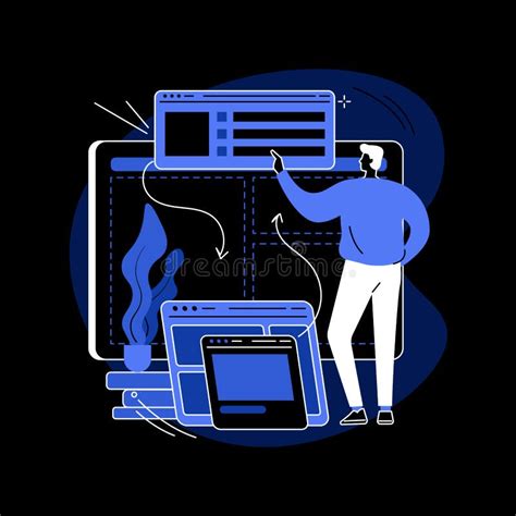 Front End Development Abstract Concept Vector Illustration Stock