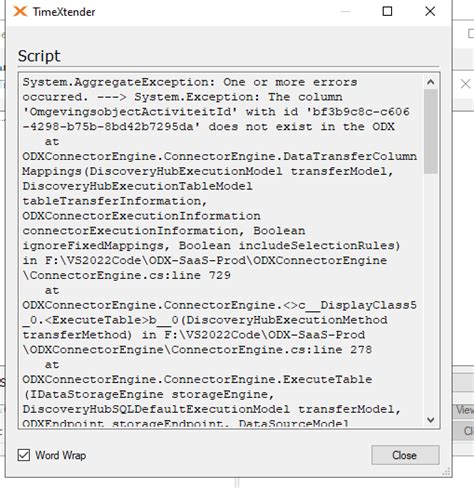 Sync Between Odx And Datawarehouse Community