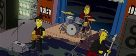 In The Scene In The Simpsons Movie 2007 When Green Day Sinks Into