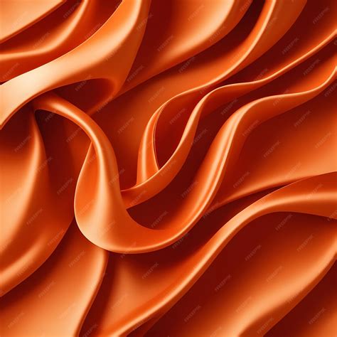 Premium Photo Colorful Flowing Wave Pattern With Textured Abstract Shapes In Orange And Peach