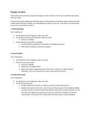 Ch 14 Docx Chapter 14 Notes These Notes Were Created By Using The