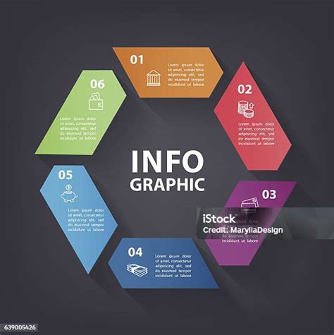 벡터 다채로운 루프 인포그래픽 다이어그램 그래프 프레젠테이션 및 0명에 대한 스톡 벡터 아트 및 기타 이미지 0명 교육