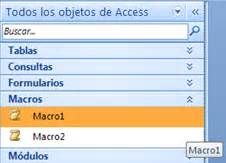 Nube de datos Guardar macro como código VBA en Ms Access