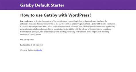 Introducing Gatsby For Building Websites Using Wordpress And Reactjs Etatvasoft