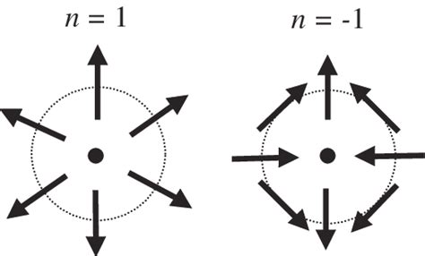 The Two Basic Types Of Vector Singularities In The Vicinity Of Zero Download Scientific Diagram