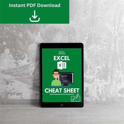 Excel Cheat Sheet Excel Shortcuts Keyboard Shortcuts Excel Book Microsoft Office 365 Etsy