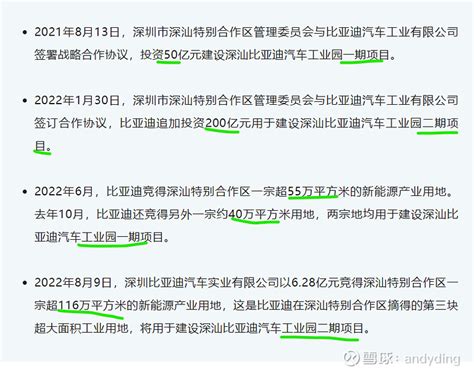 比亚迪sz002594 9月14日，深汕 比亚迪 汽车工业园二期项目举行开工仪式，深圳市委书记孟凡利、市长覃伟中 雪球