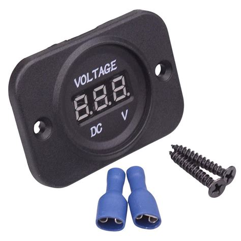5 30v Voltmeter With Front Mounting Panel 12v24v — Switch Electronics