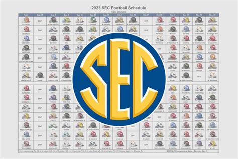2023 Sec Football Helmet Schedule