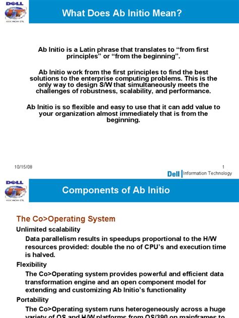 What Does Ab Initio Mean 101508 1 Information Technology Pdf