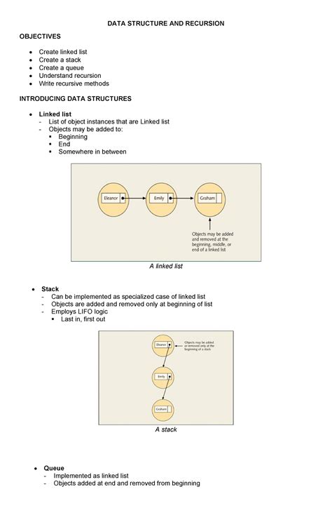 Data Structure And Recursion Computer Engineering PangSU Studocu