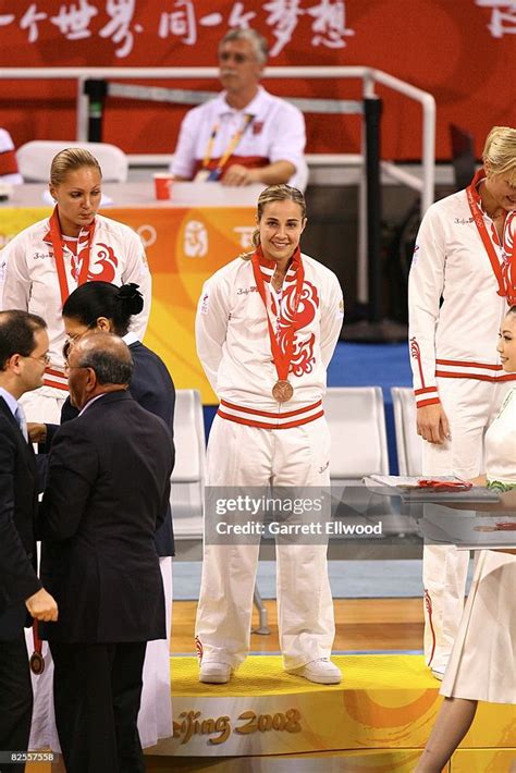 Becky Hammon Of Russia Celebrates Winning The Womens Bronze Medal