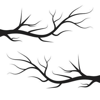 Black Tree Branch Silhouette Clipart