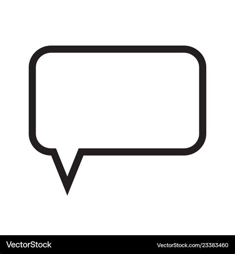 Speech Bubble Message Box Royalty Free Vector Image