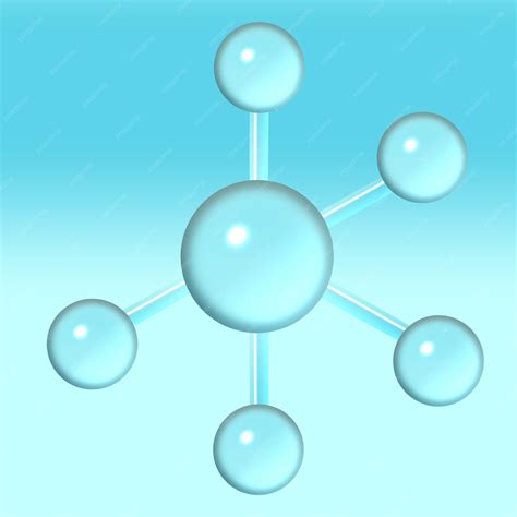 Premium Psd Chemical Molecule Illustration 3d Model Molecular