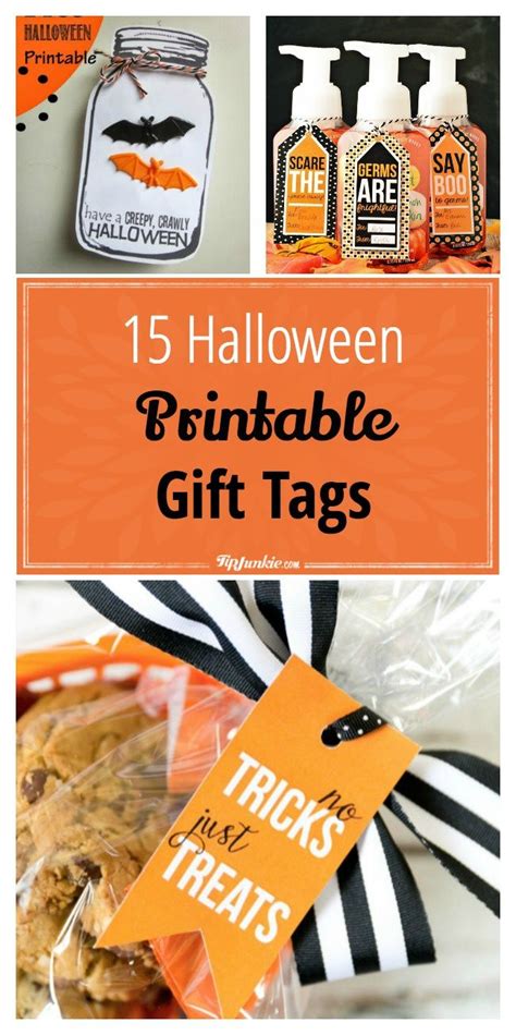 15 Halloween Printable T Tags Halloween Teacher T Tags