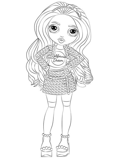 Dibujos De Rainbow High Para Colorear Vsun