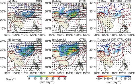 A Daily Precipitation Shaded Mm Day 1 850 Hpa Potential Height Download Scientific