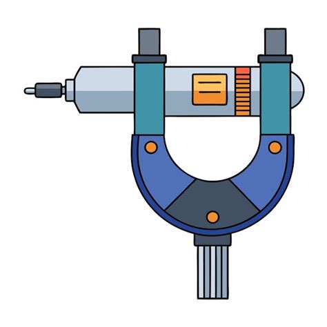 Industrial Micrometer Vector Design Precision Tools For Engineering And Measurement Premium Ai