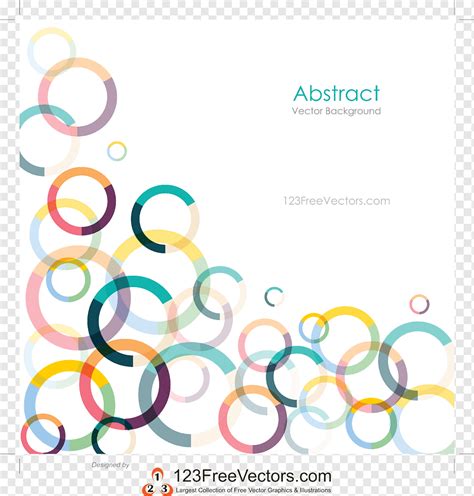 다채로운 원 배경 Png Pngwing