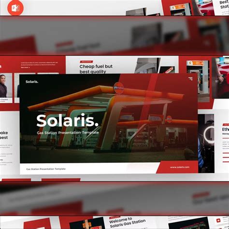 Solaris Gas Station Powerpoint Template Masterbundles