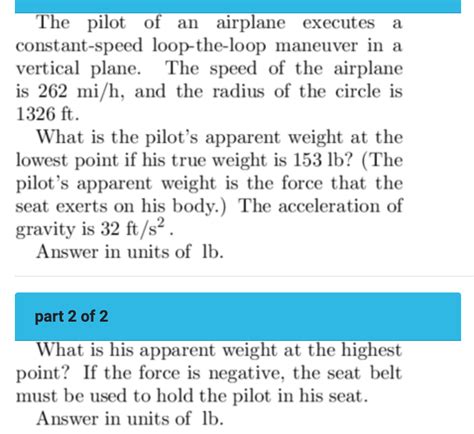 Solved The Pilot Of An Airplane Executes Aconstant Speed
