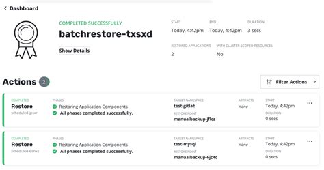 Restoring Applications Veeam Kasten