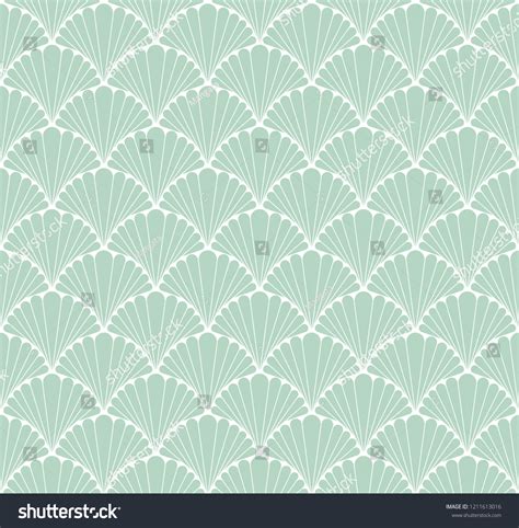 Geometry Vector Vintage Seamless Pattern In Art Deco Style Retro Seamless Floral Pattern With